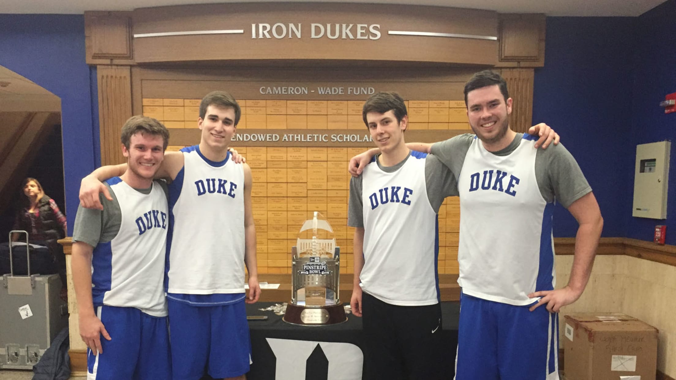 Duke Trophy Tour Photos | Pinstripe Bowl | New York Yankees