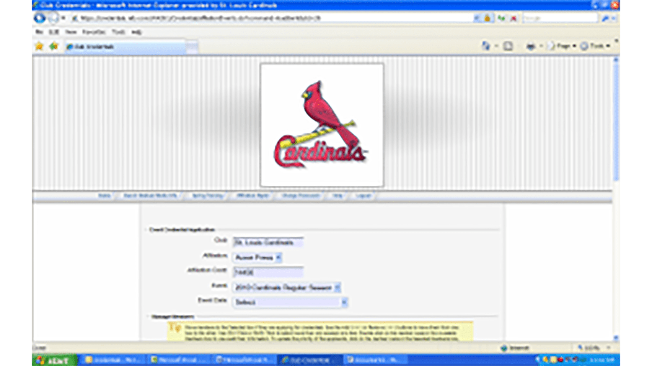 Credentials | St. Louis Cardinals