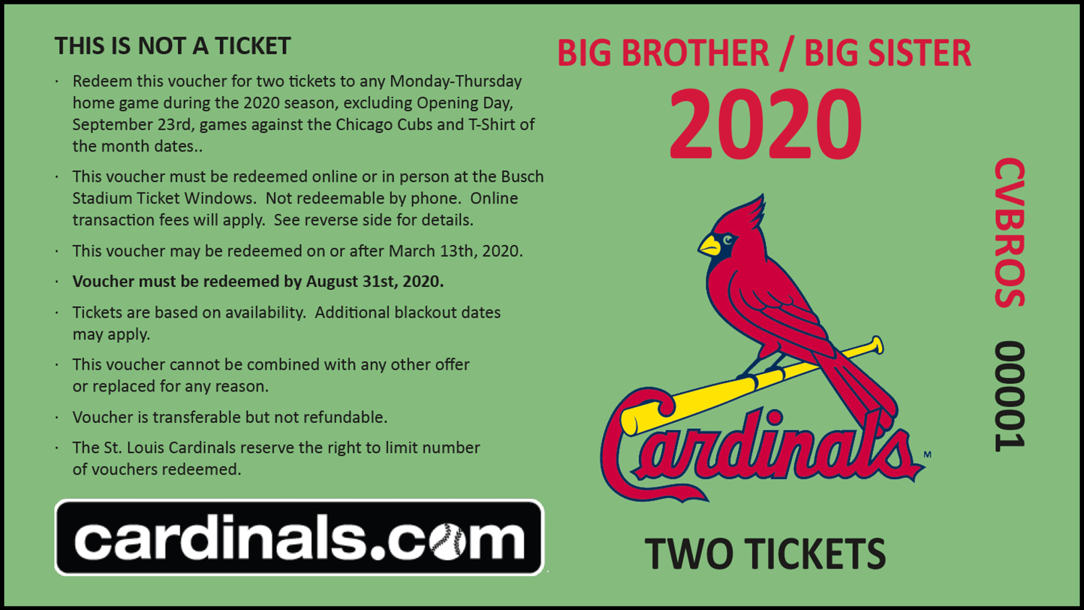 Cardinals Ticket Vouchers | St. Louis Cardinals