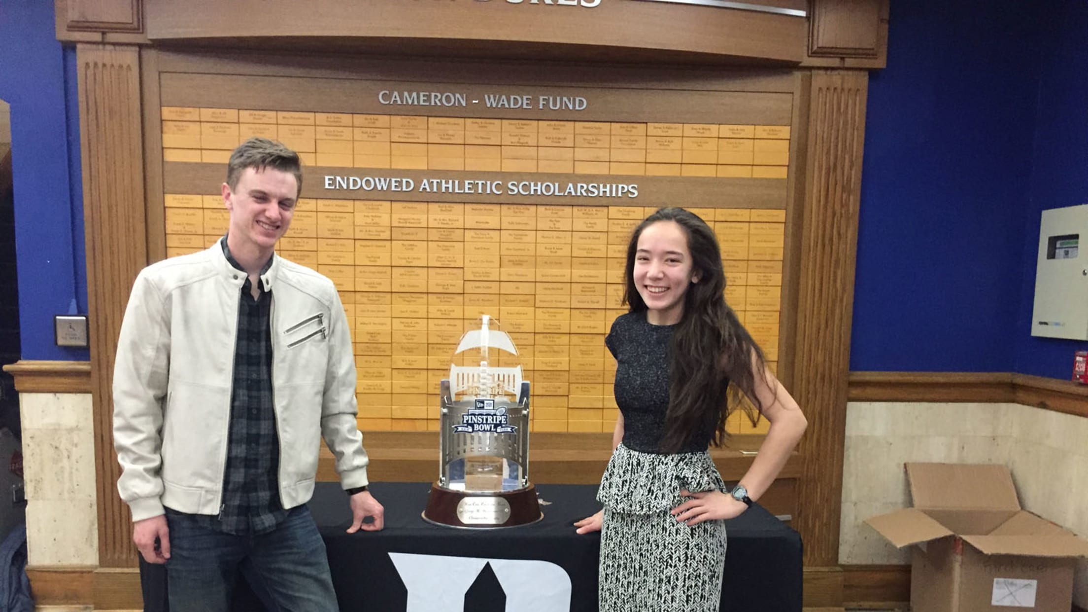 Duke Trophy Tour Photos | Pinstripe Bowl | New York Yankees