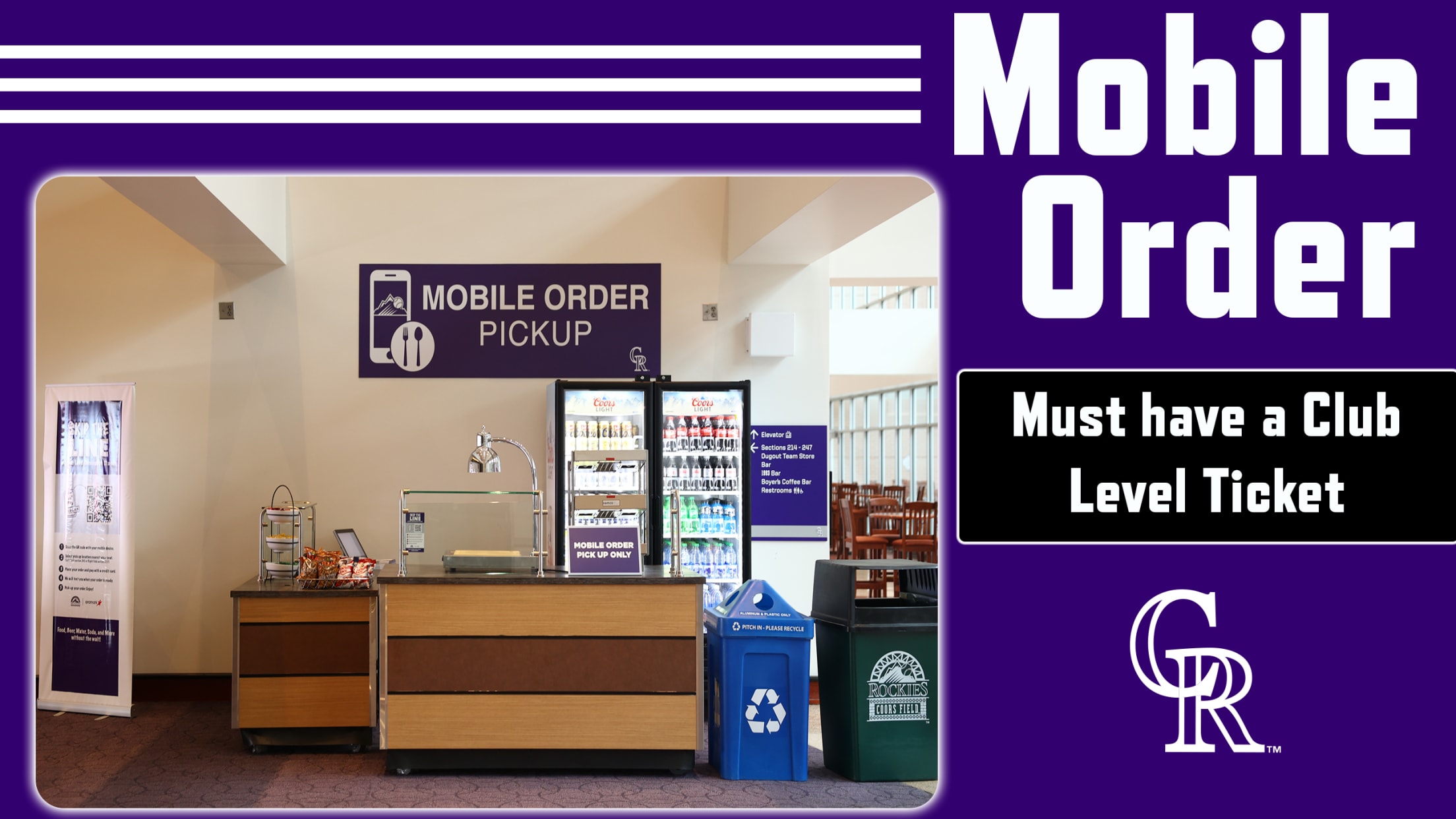 Club Level Mobile Ordering | Colorado Rockies