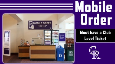 Club Level Mobile Ordering | Colorado Rockies