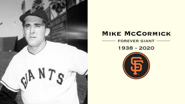 Former Giants pitcher Mike McCormick dies