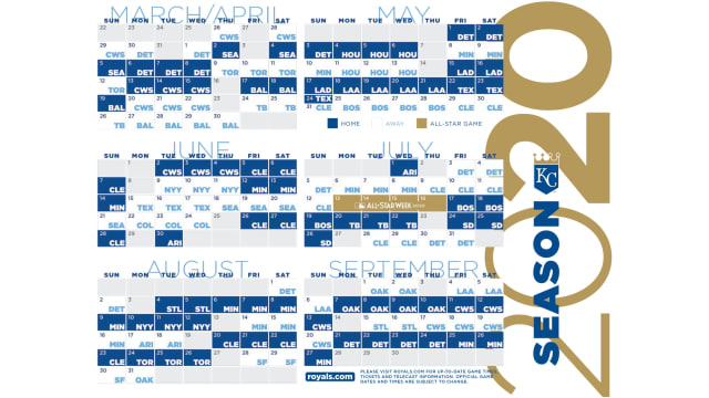 Printable Schedule | Kansas City Royals