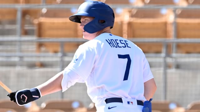Dodgers' Kody Hoese homers twice in Glendale victory