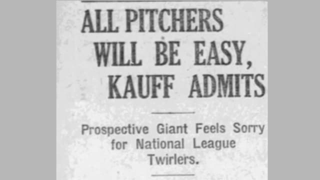 Benny Kauff flashy trash talker