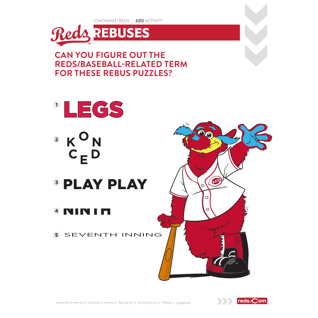 Reds Kids Activities | Kids | Fans | Cincinnati Reds
