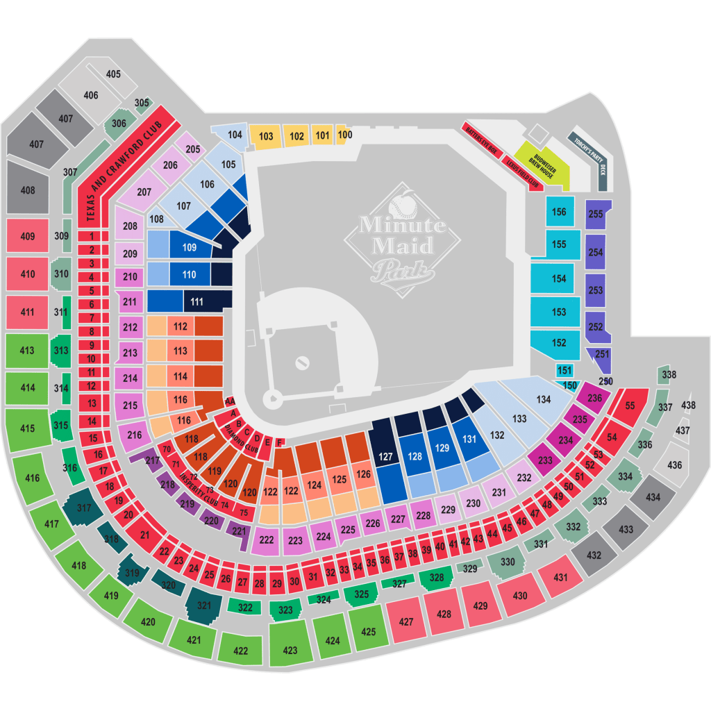 Mini Planes | Mapa de Asientos | Los Astros de Houston