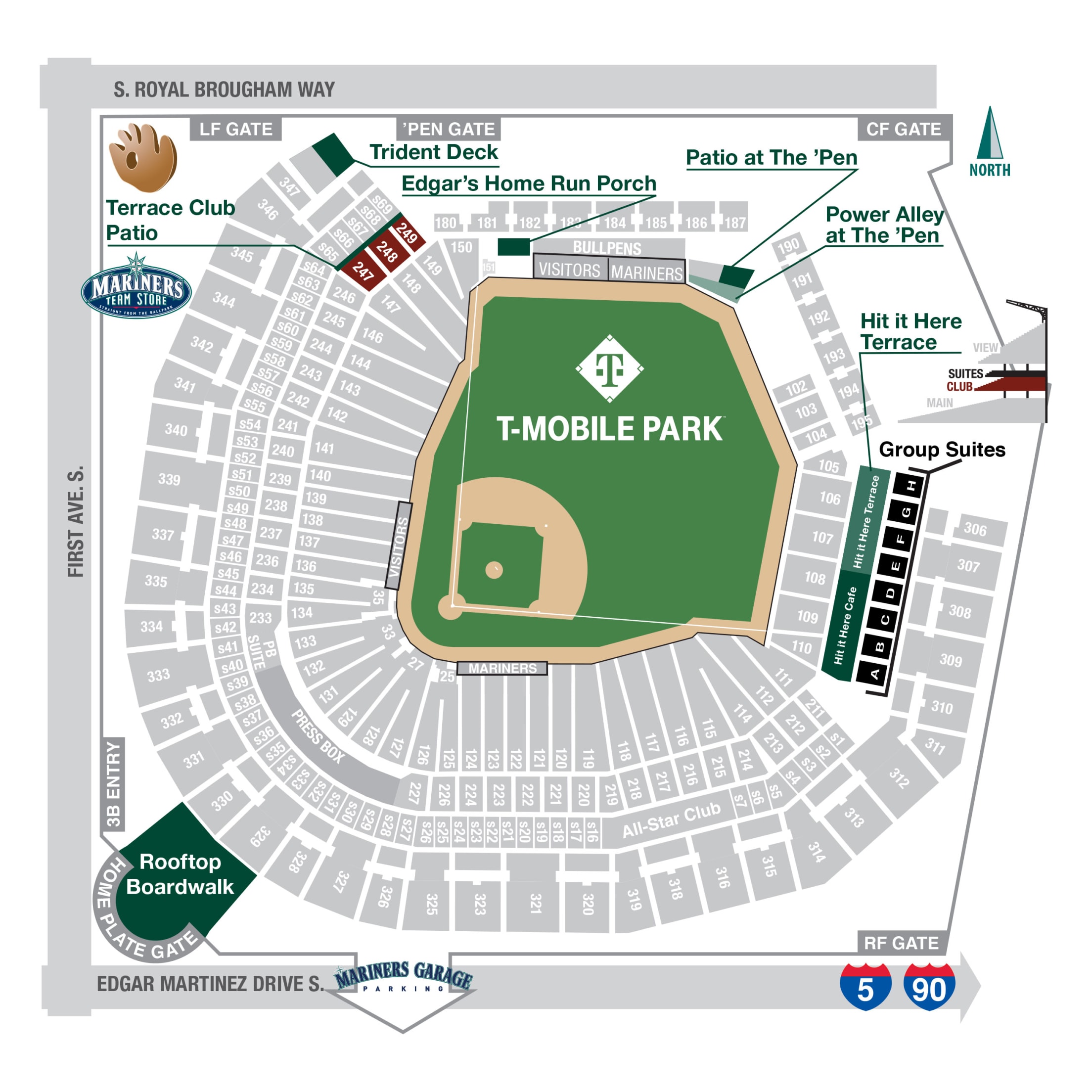 Hospitality Areas | Seattle Mariners