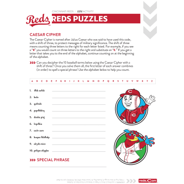 Reds Kids Activities | Kids | Fans | Cincinnati Reds