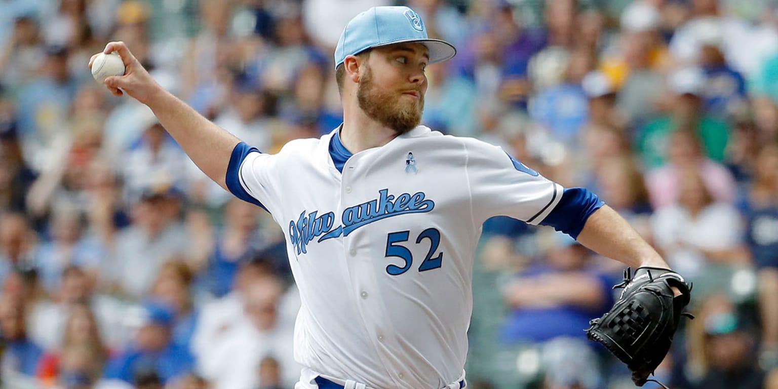 Brewers' Jimmy Nelson throws complete game