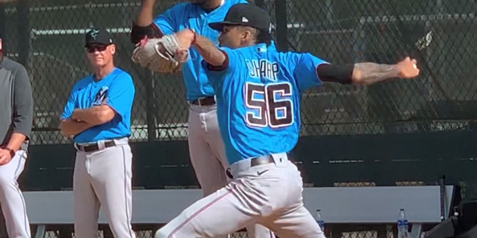 Sterling Sharp competing for Marlins' bullpen spot