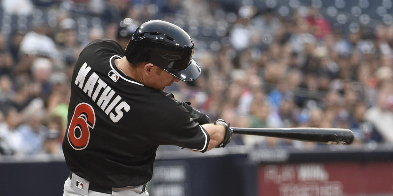 Marlins Jeff Mathis hits grand slam vs. Padres