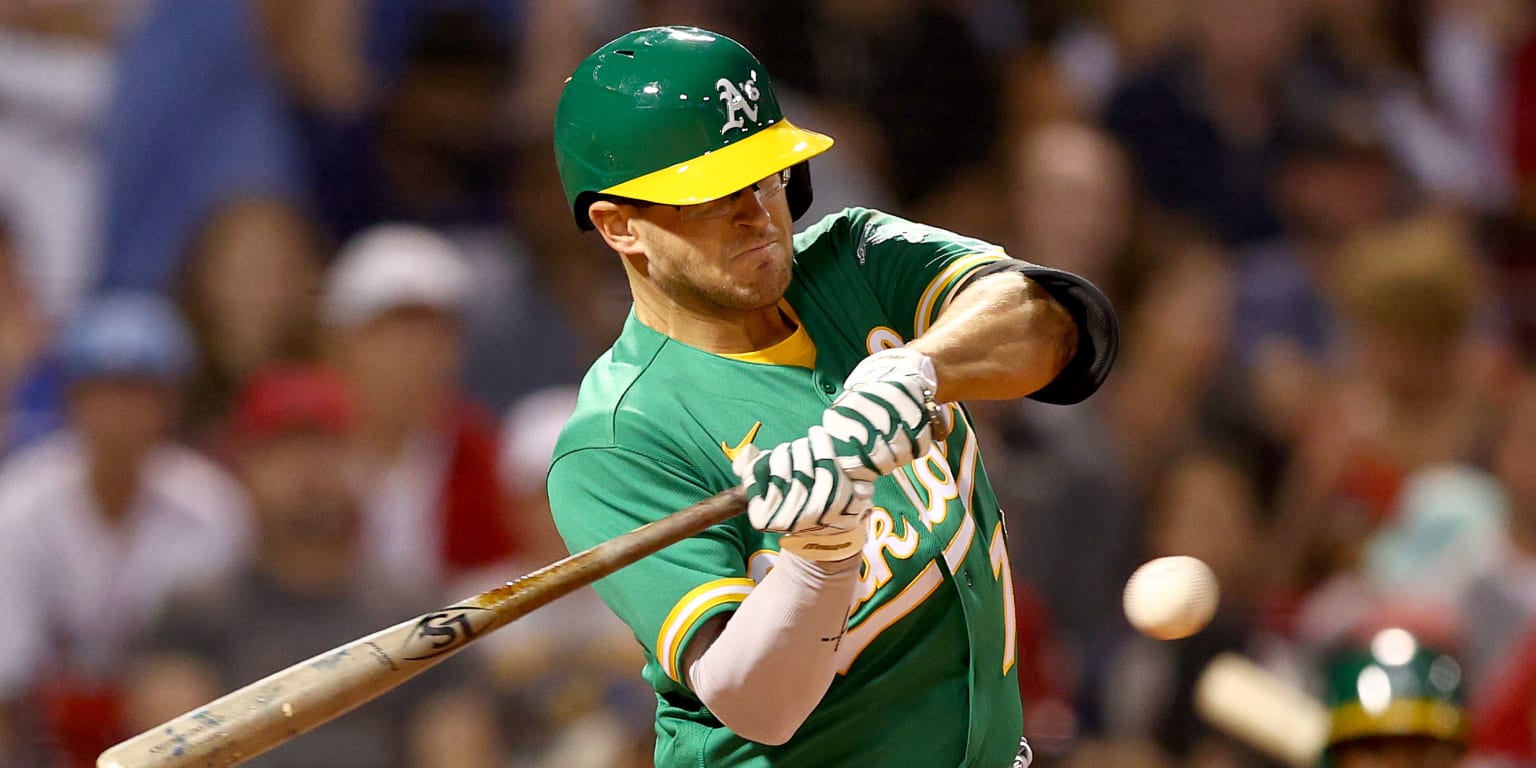 Jonah Bride logs 1st Major League hits in A's loss