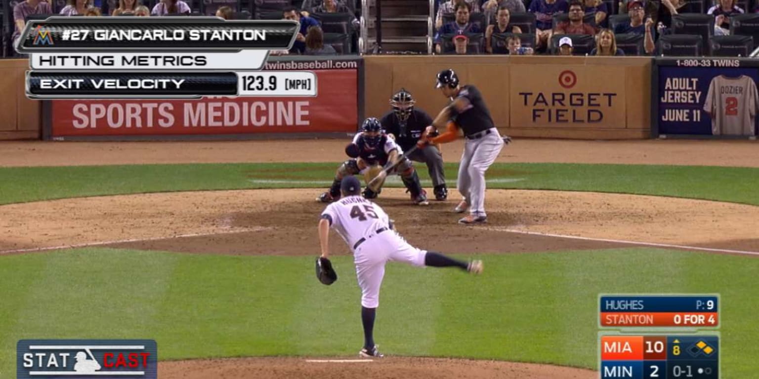 This Giancarlo Stanton Grounder Is The Hardest hit Ball Ever Recorded