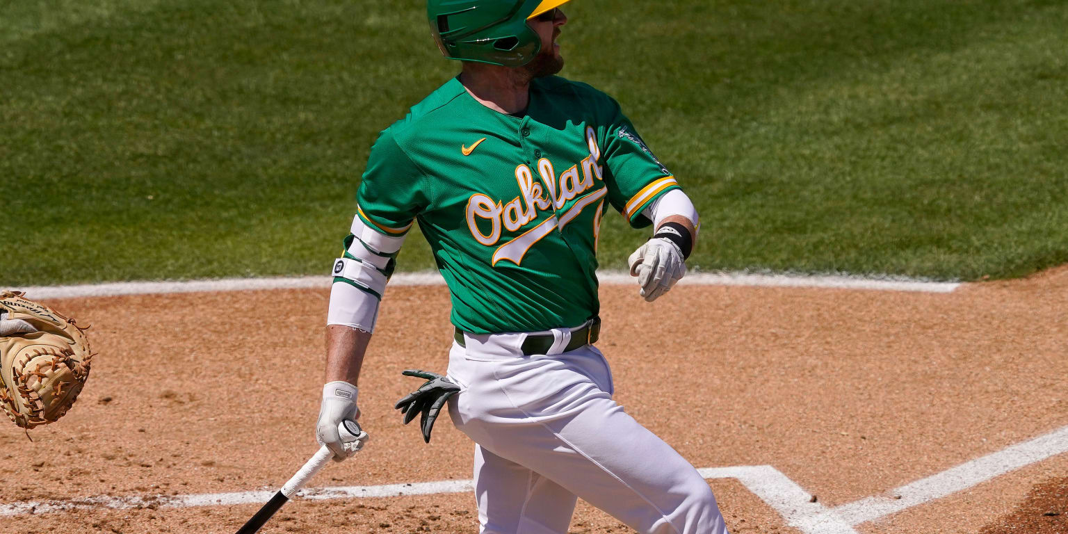 Jed Lowrie Gets First Base Action