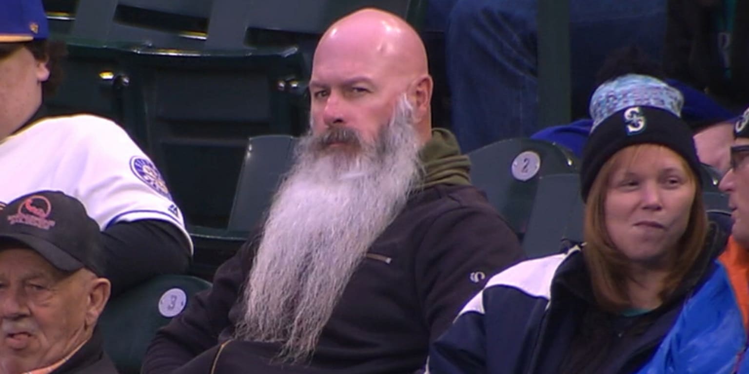 Mariners fan's beard is the kind of beard that should be taught in ...