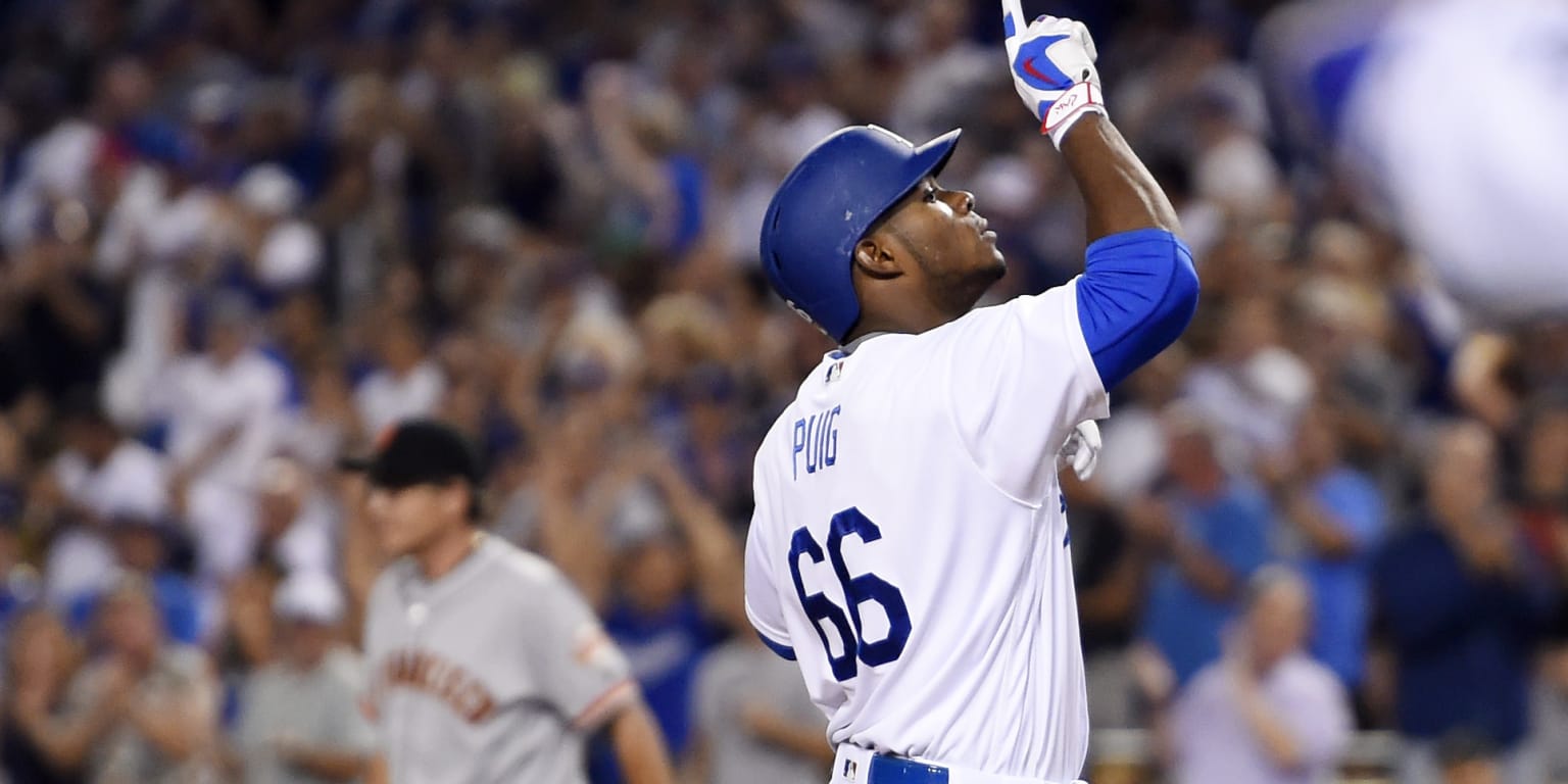 Yasiel Puig decided to show off nearly every tool he had in the Dodgers ...