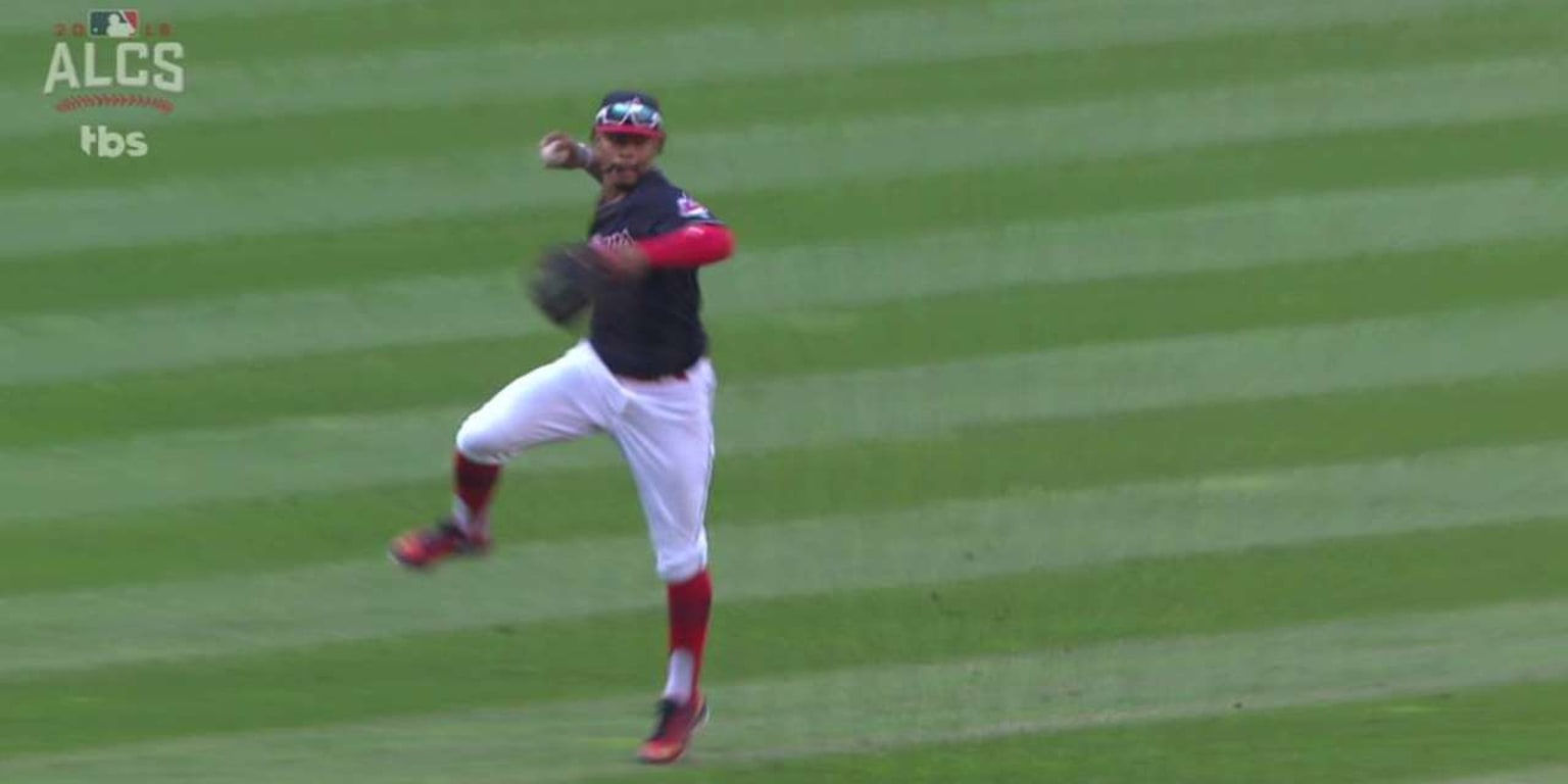 Francisco Lindor turned a jump-throw play that looked awfully familiar ...