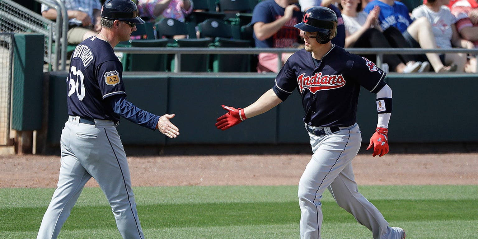 Indians' Brandon Guyer homers in spring debut