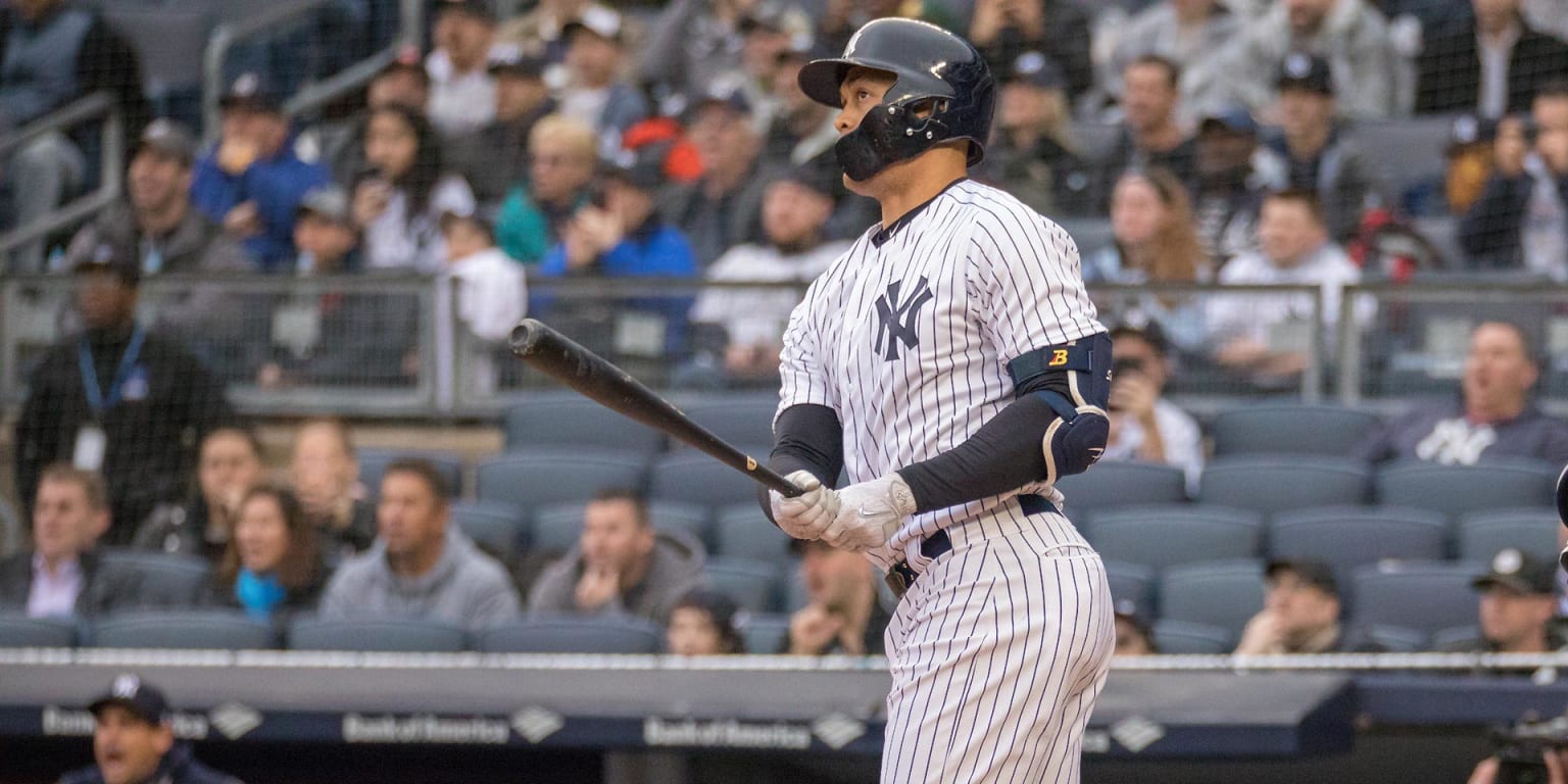 Giancarlo Stanton's HR hardest-hit ball of '18