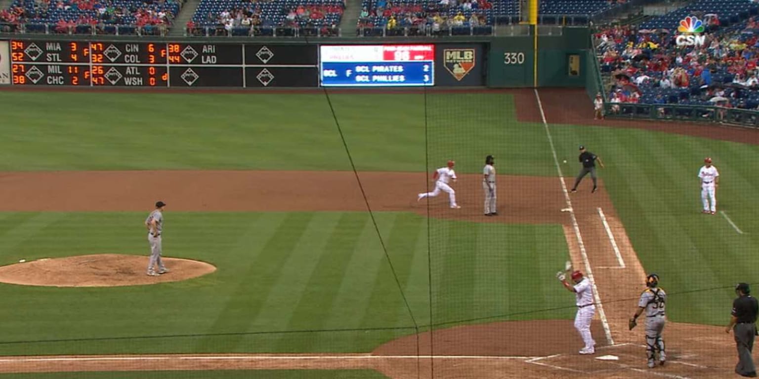 Watch this insane play as Andrew Knapp scores from first on a throwing ...