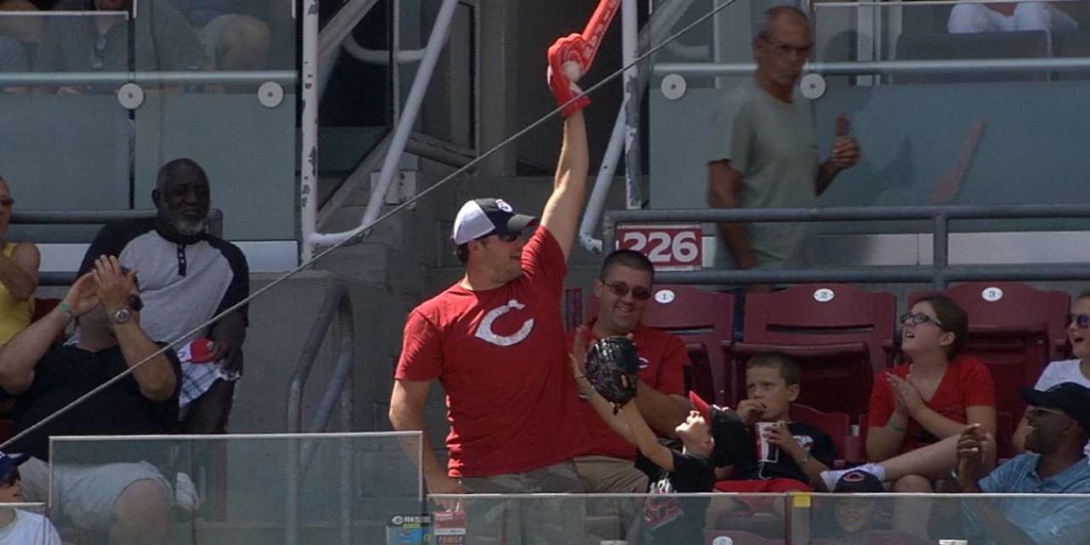 This fan in Cincinnati somehow pulled off the rare and mythic foam ...