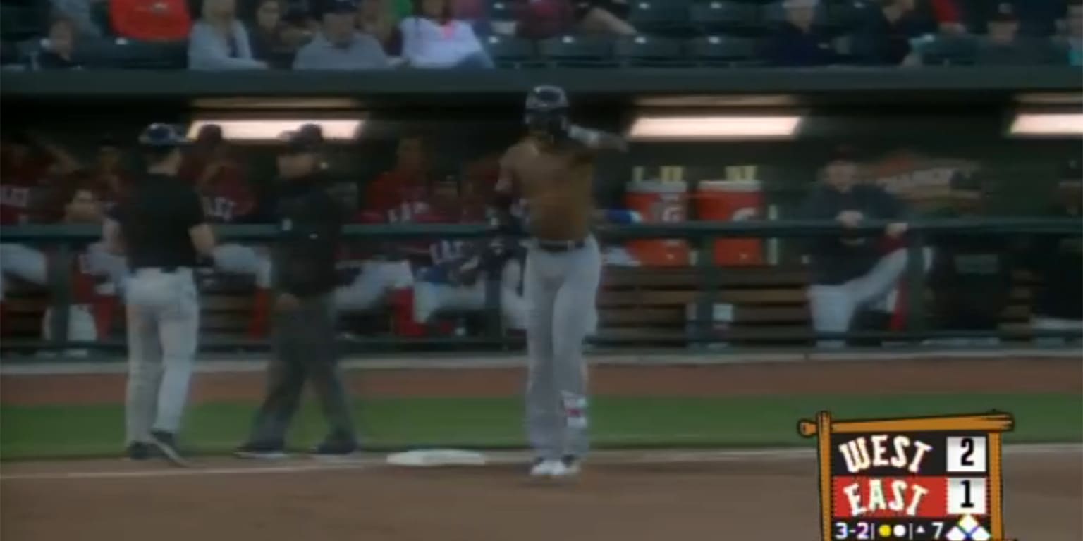 A Minor Leaguer celebrated a home run by taking off his shirt mid-trot ...