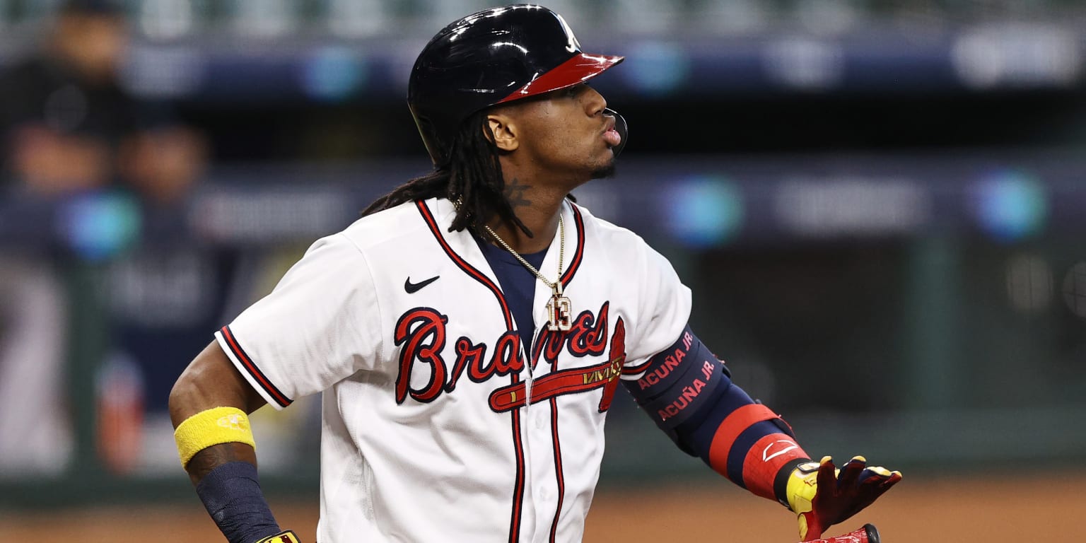 Ronald Acuña Jr. youngest with leadoff home run in postseason