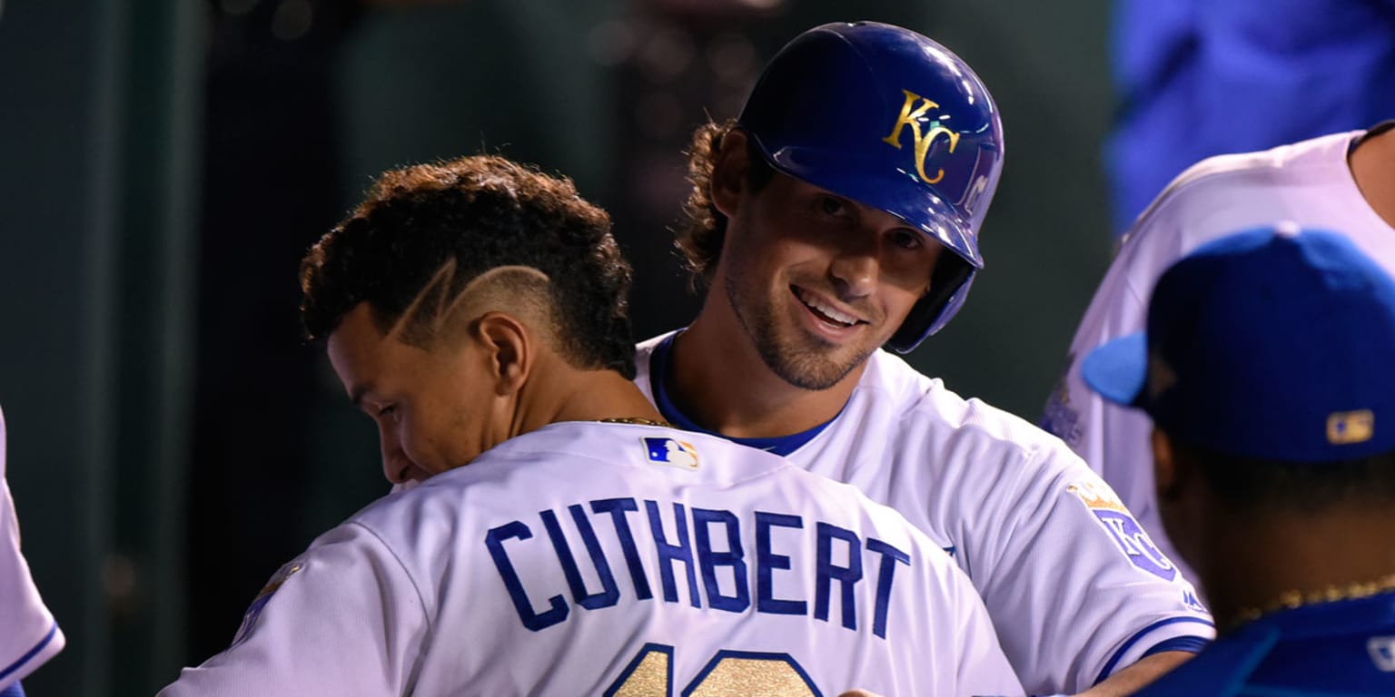 Royals rookie Brett Eibner makes winning debut