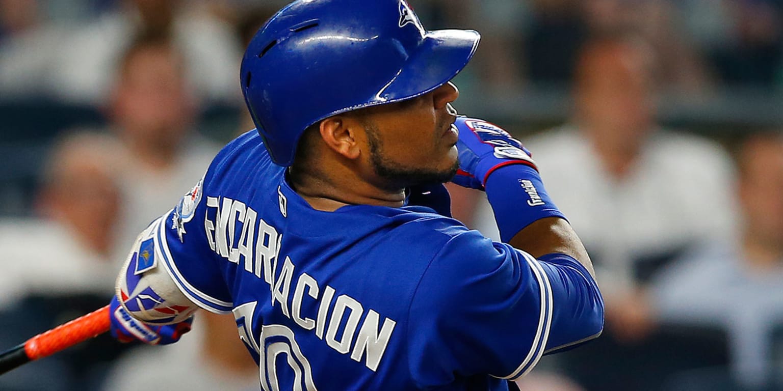 Edwin Encarnacion first to 100 RBIs