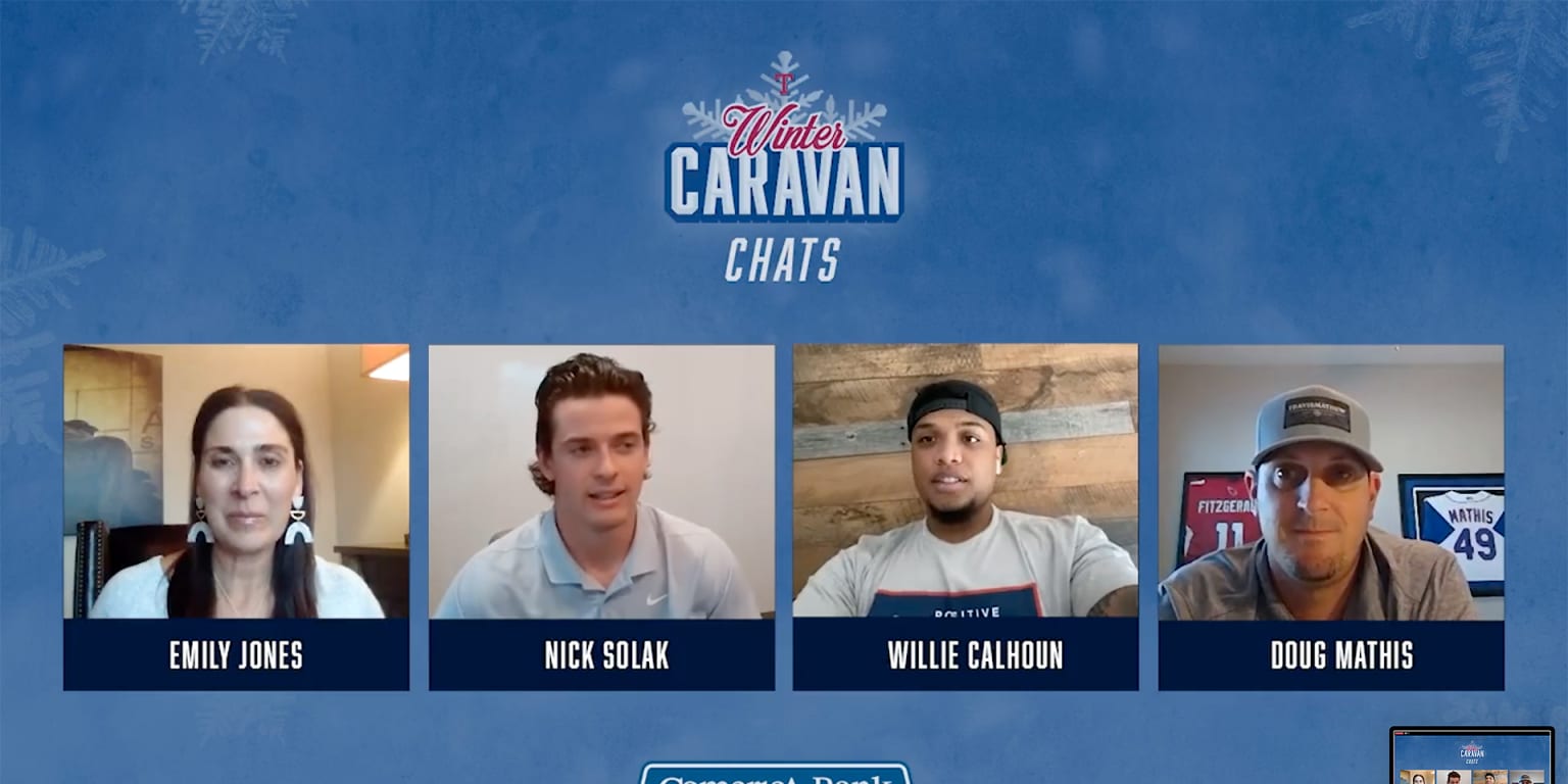 Willie Calhoun, Nick Solak Winter Caravan chat