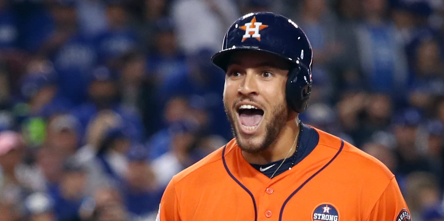 George Springer's Spring Training double featured a belly flop and ...
