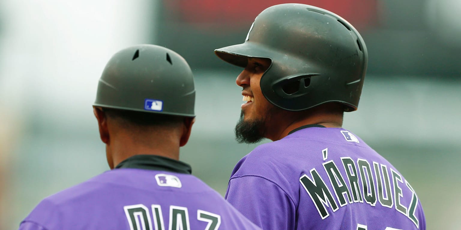 Rockies' German Marquez on first career hit