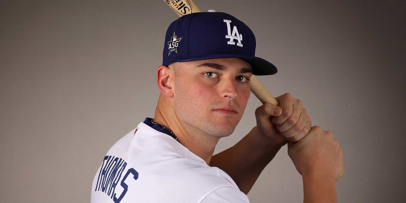 Dodgers' Cody Thomas hits home run, then robs one