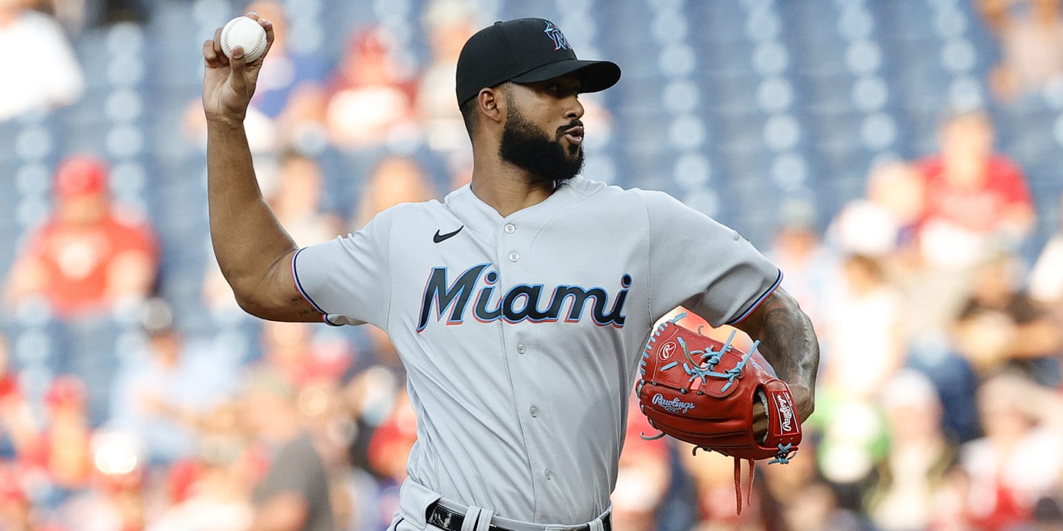 Sandy Alcantara strong again, Marlins fall to Phillies late