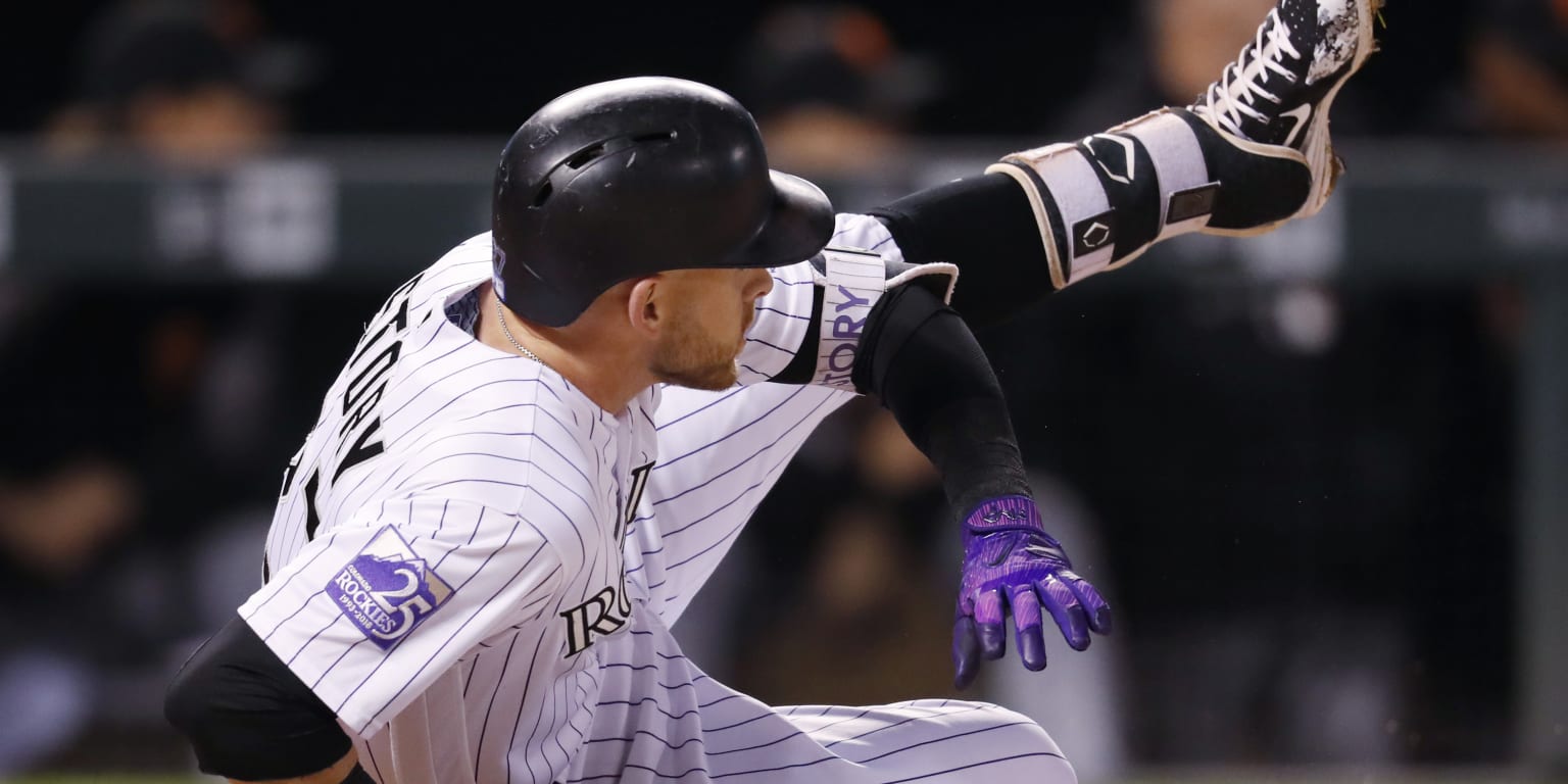 Trevor Story homered while falling down as part of a 1,380-foot, three ...