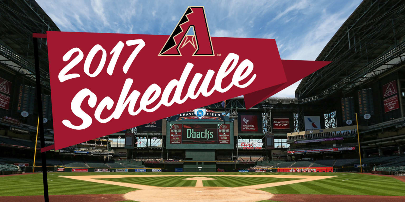 D-backs' 2017 season schedule announced