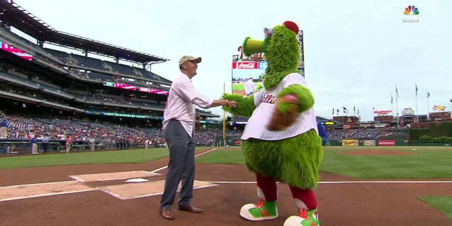 Patrick Murphy of Army throws out first pitch