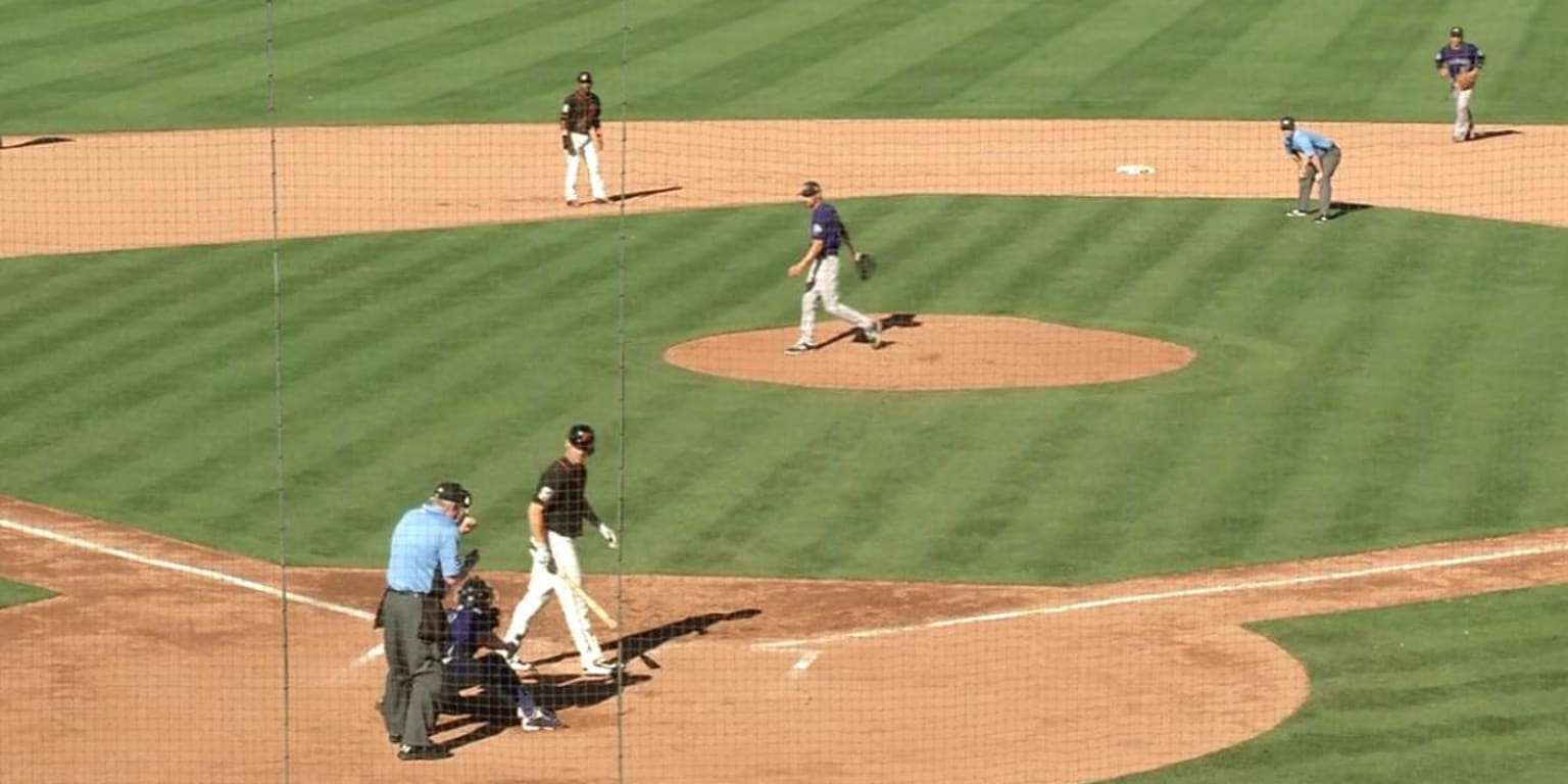 Rockies pitcher Jason Gurka strikes out four batters ... in one inning ...