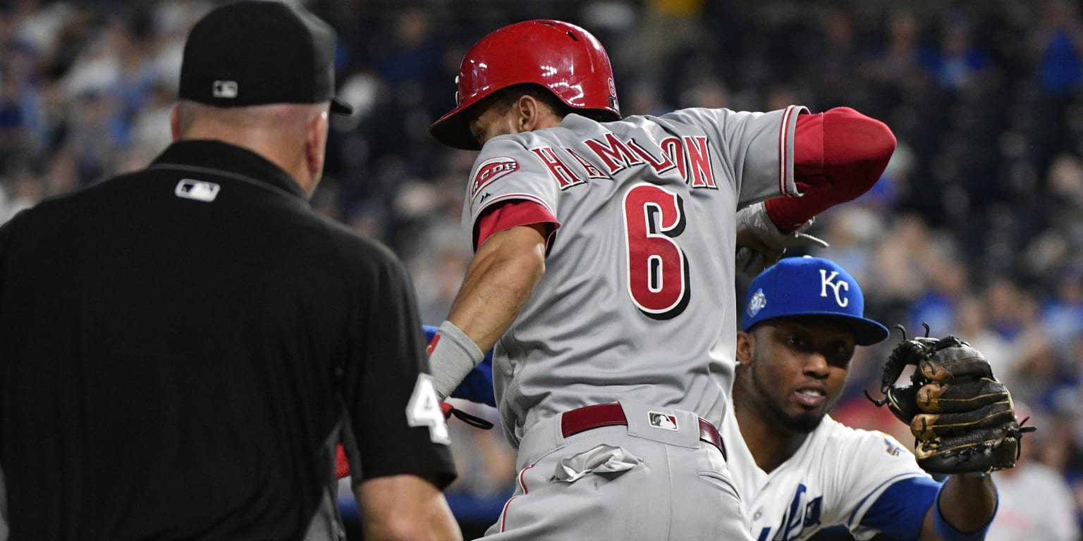 Billy Hamilton employed some remarkable baserunning magic to dodge a ...