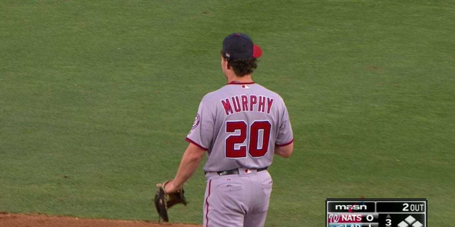 Murphy fields grounder, heads toward dugout, realizes there are only ...