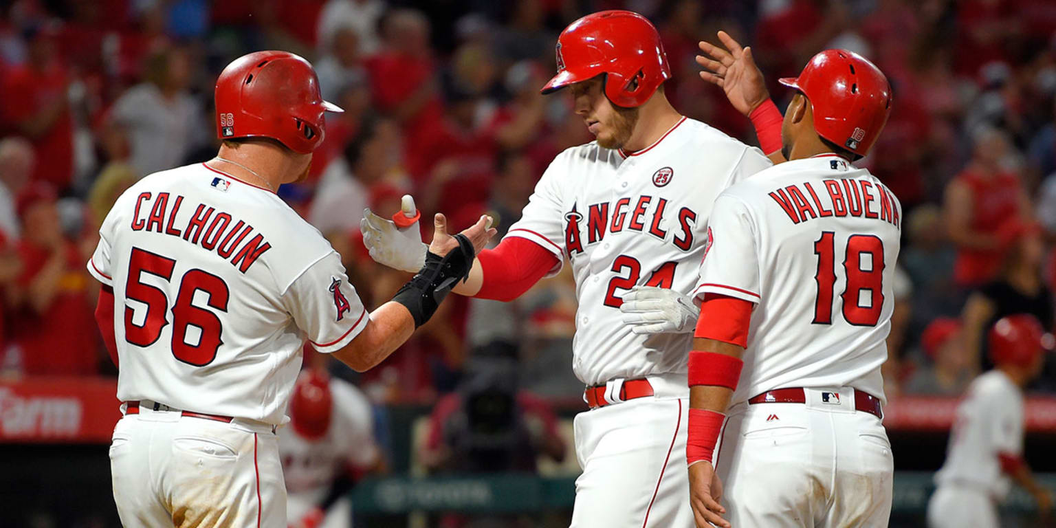 Angels score 5 in 1st for series win over A's