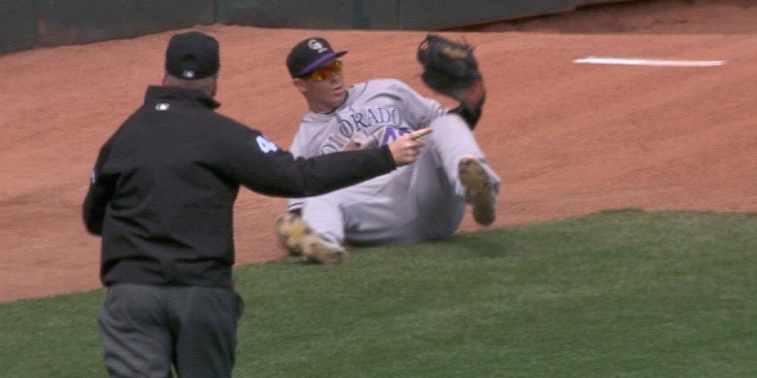 Stephen Cardullo ate it after tripping over the bullpen mound, but came ...