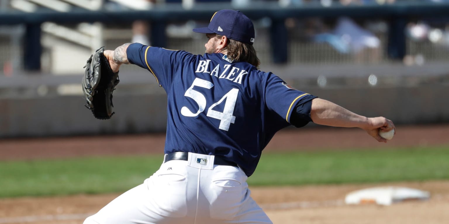 Brewers' Michael Blazek prioritizing fastball