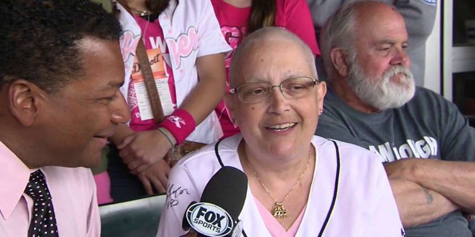 Penny Russell is Tigers' Honorary Bat Girl