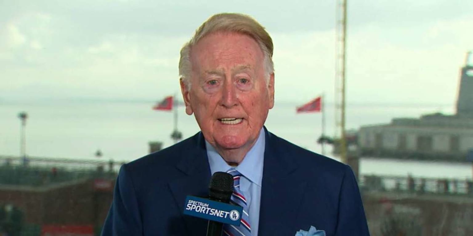 Here's Vin Scully signing off from baseball one last time | MLB.com
