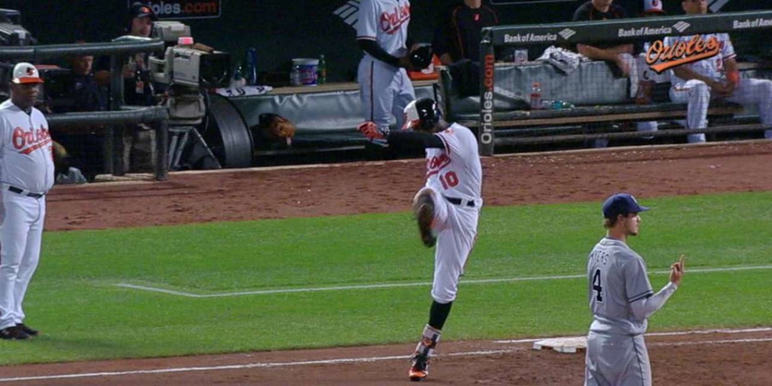 Adam Jones punting a piece of gum is the most impressive athletic feat ...