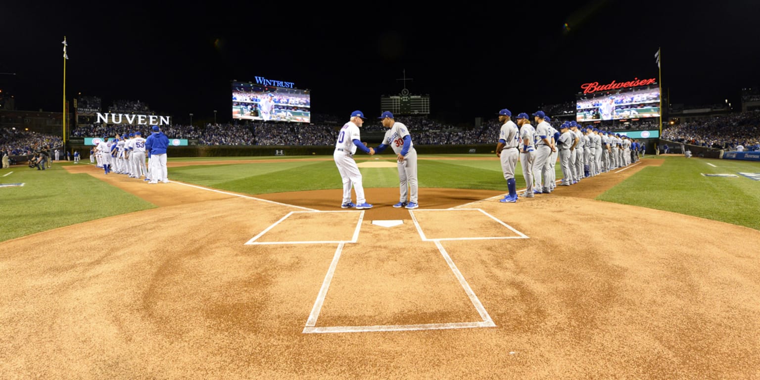 NLCS Game 2 starting lineups for Dodgers, Cubs