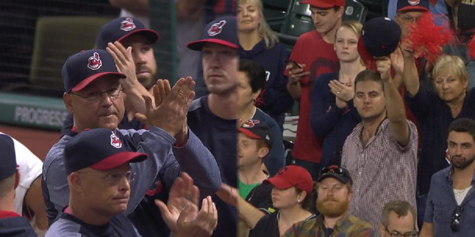 Watch the Indians give Cleveland fans a standing ovation after their 22 ...